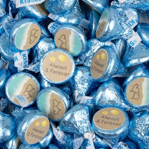 100 Pcs Wedding Candy Hershey's Kisses Milk Chocolate (1lb, Approx. 100 ...