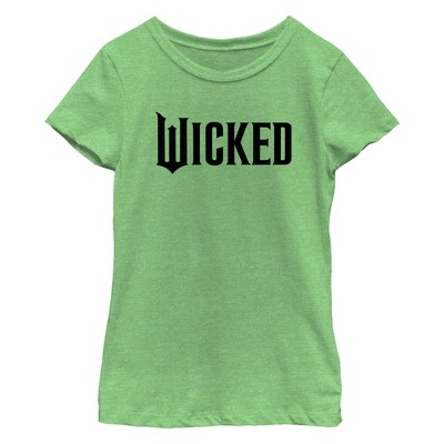 Girl's Wicked Official Logo T-shirt - Green Apple Basic Logo - Small ...