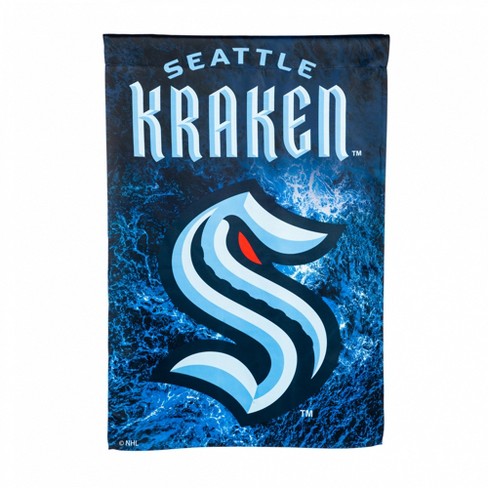 Evergreen Nhl Seattle Kraken Suede House Flag 28 X 44 Inches Outdoor ...