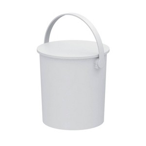 Jej Astage 4gal Sturdy Bucket White Tote With Lid Storage Bins Buckets Home Outdoor Plastic Storage Box Water Cleaning Solution Target