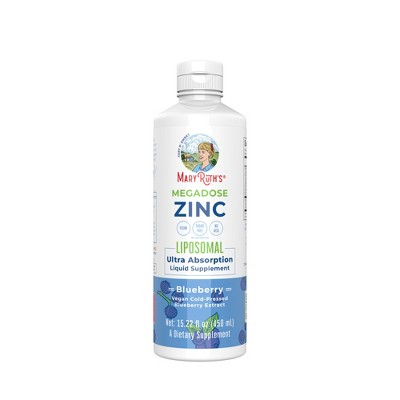Maryruth's Zinc Liposomal, Blueberry, 15.22 Oz : Target