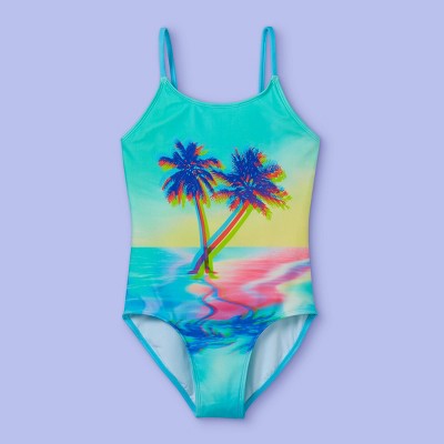 Girls' One Piece Swimsuits : Target