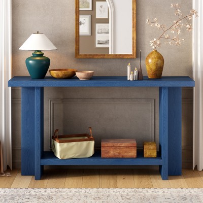 Xiyuyeu Vintage-inspired Consoletable, Ash Wood Entryway Table With T ...