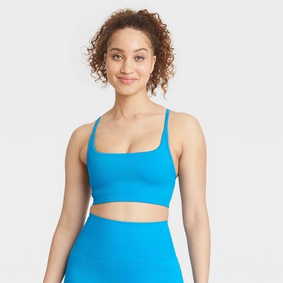 Women's Flex Light Support V-neck Cropped Sports Bra - All In Motion ...