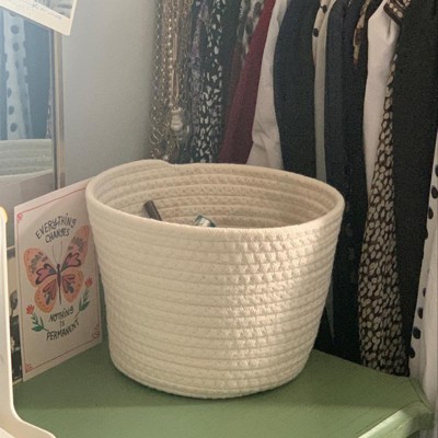 Decorative Coiled Rope Basket Peach - Brightroom™ : Target