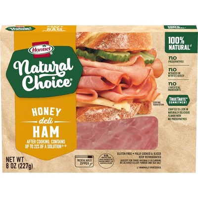 Hormel Natural Choice Sliced Honey Deli Ham - 8oz : Target