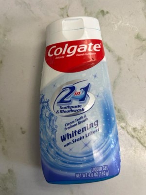 Colgate 2-in-1 Whitening Gel Toothpaste And Mouthwash - 4.6oz : Target
