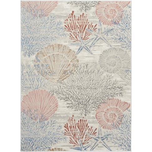 Nourison Pompeii Nautical Indoor Rug Multicolor 4' X 6' : Target