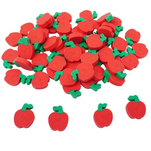 4e's Novelty 144 Mini Apple Erasers: Perfect For Classroom Math ...