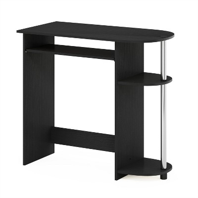 HomeStock 54 in.H Black Color Steel Computer Desks with Open Storage ...