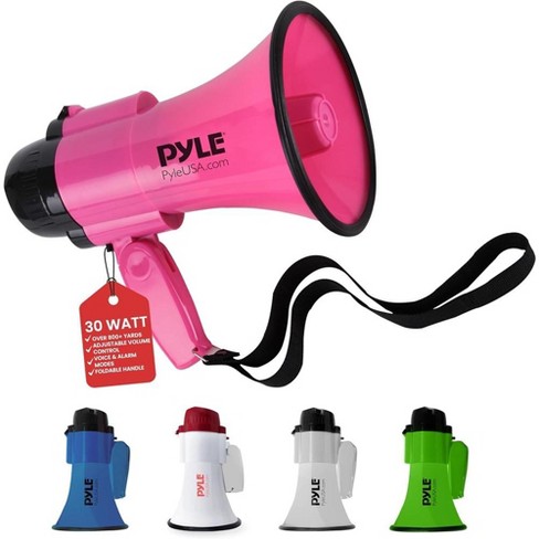 Pyle 30w Compact Megaphone With Siren, 800-yard Range - Pmp34pk : Target
