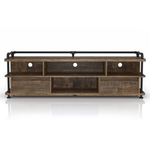 Nanum Multi Storage Tv Stand For Tvs Up To 70" Reclaimed Oak - Mibasics ...