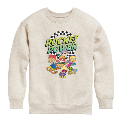 Rocket Power Finish Line Graphic Long Sleeve Fleece Sweatshirt ...