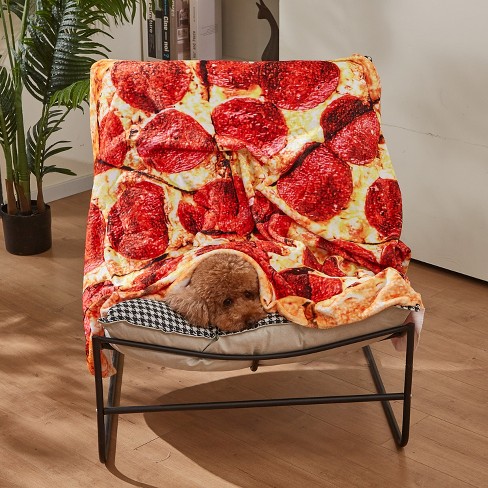 Catalonia Pepperoni Pizza Blanket, Realistic Food Blanket, Funny Gifts ...