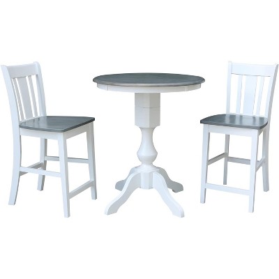Tangkula 5 Pcs Dining Set Round Tempered Glass Table 4 Fabric Chairs ...
