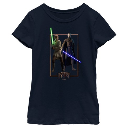 Girl's Star Wars: Tales Of The Jedi Count Dooku And Qui-gon Jinn T ...