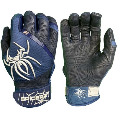 Spiderz Pro Baseball Batting Gloves M Navy | White : Target