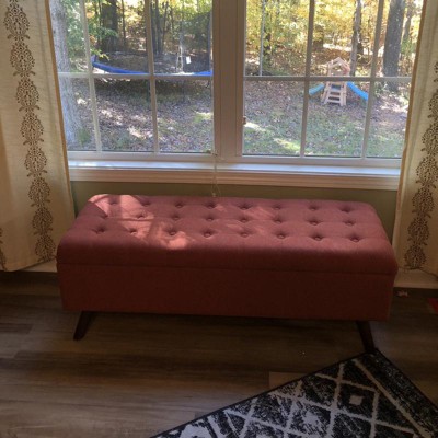 Arthur Tufted Storage Bench Blue - Threshold™ : Target