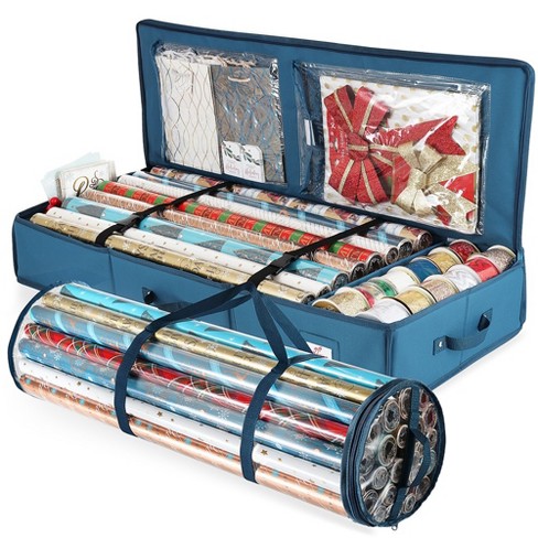 Hearth & Harbor Christmas Wrapping Paper & Holiday Accessories Storage ...