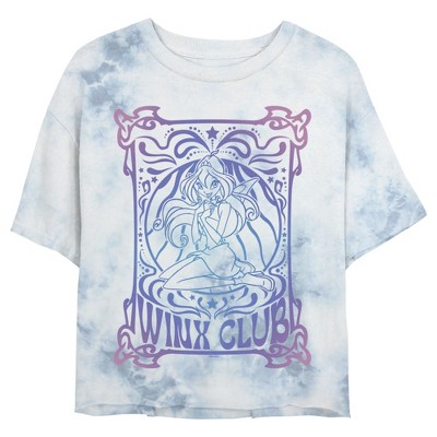Junior's Winx Club Bloom Groovy Poster T-shirt - White/blue - Medium ...