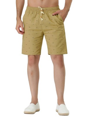 Tatt 21 Men's Summer Casual Patterned Swim Board Shorts Khaki 28 : Target