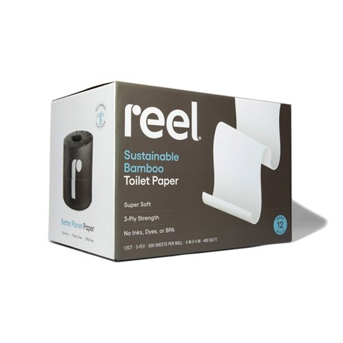 Reel Paper Premium Bamboo Toilet Paper - 12 Mega Rolls : Target