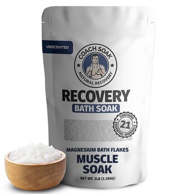 Coach Soak Muscle Recovery Unscented Bath Soak - 3lb : Target