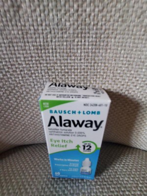 Alaway 12 Hours Allergy Itch Relief Eye Drops - 0.34 Fl Oz : Target
