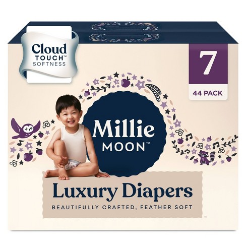 Millie Moon Luxury Diapers - Size 7 - 44ct : Target