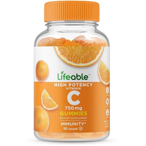 Lifeable Vitamin C For Adults, For Immune Support, Vegan, 90 Gummies ...