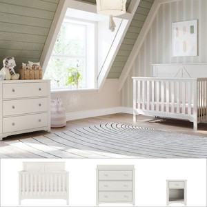 Child Craft Woodland 4-in-1 Convertible Crib, Dresser, and Nightstand 3 ...