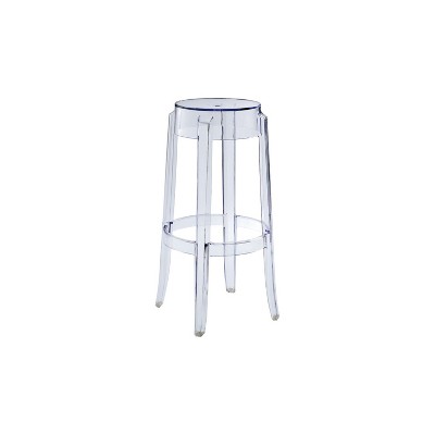 HomeStock 32.5 in.H Clear Finish Low Back Metal Frame Barstool ...