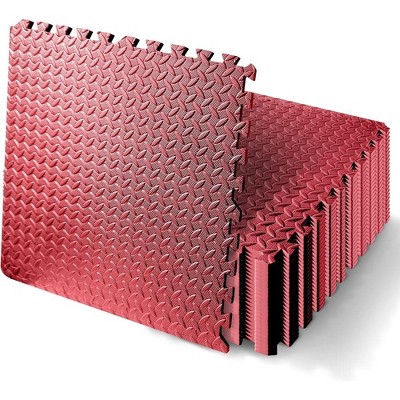 Squatz 10 - Pc Foam Interlocking Exercise Mat - Red : Target