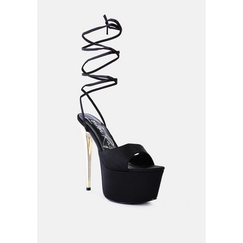 Passion Fruit Dramatic Platform Lace Up Heel Sandals : Target