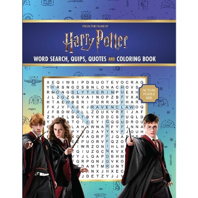Harry Potter Word Search, Quips, Quotes, And Coloring Book - (coloring ...