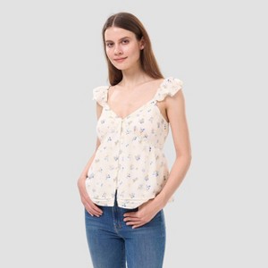 Women's Flutter Sleeve Romantic Lace Cami - Universal Thread™ : Target