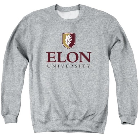 Campus Lab Elon University Official Stacked Adult Crewneck Sweatshirt ...