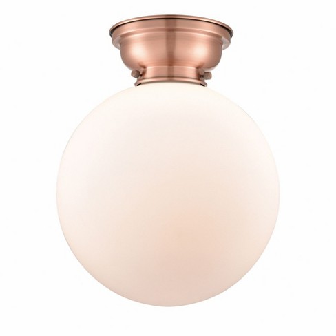 Innovations Lighting Beacon 1 - Light Flush Mount In Antique Copper ...