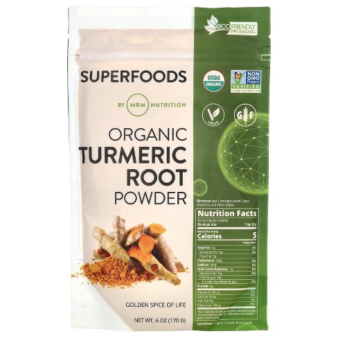Mrm Nutrition Organic Turmeric Root Powder, 6 Oz (170 G) : Target