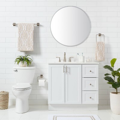 3pc Modern Bath Hardware Set Brushed Nickel - Threshold™ : Target