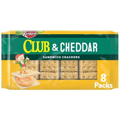 Organic Mini Sandwich Cheddar Cheese Crackers - 8oz/8ct - Good & Gather ...