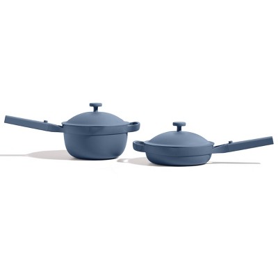 Our Place 8.5" Ceramic Nonstick Home Cook Duo Set 2.0 Blue Salt: 6 ...