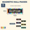 Bright Creations 6-pack Magnetic Hall Passes For Classroom, Double ...