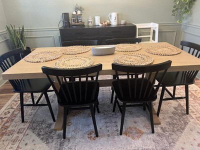 Pedestal Wood Dining Table - Natural - Hearth & Hand™ With Magnolia ...