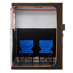 VEVOR 2 Person Portable Infrared Sauna, Upgraded Full Body Home Spa ...