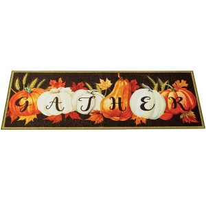 Collections Etc Autumn Gather Skid-resistant Runner Rug 22" X 60" : Target