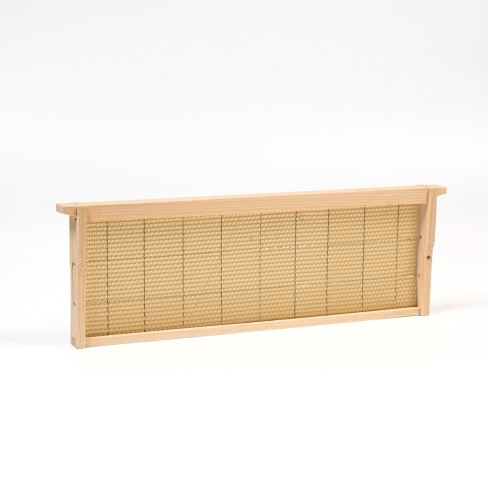 Lehman's Beekeeping Beehive Frame, Wired Beeswax Foundation, Medium ...