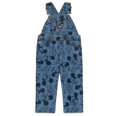 Disney Mickey Mouse Goofy Donald Duck Daisy Bib Overalls Toddler : Target
