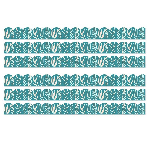 Carson Dellosa Education True To You Teal With Leaves Scalloped ...