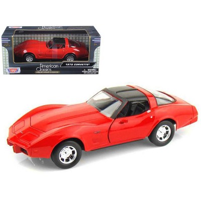 1959 Chevrolet Corvette Convertible Red 1/24 Diecast Model Car By ...